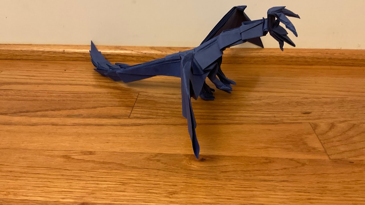 Origami Darkness Dragon (Tadashi Mori) - YouTube