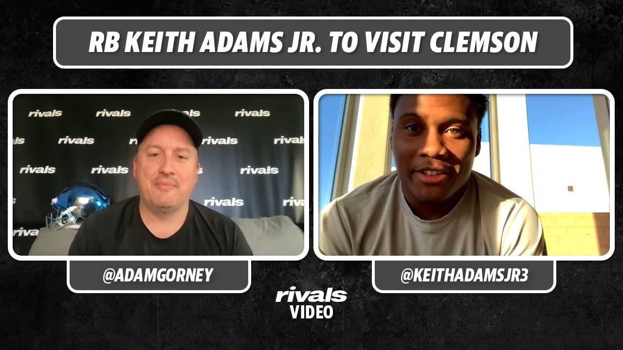 Keith Adams Jr. to visit Clemson - YouTube