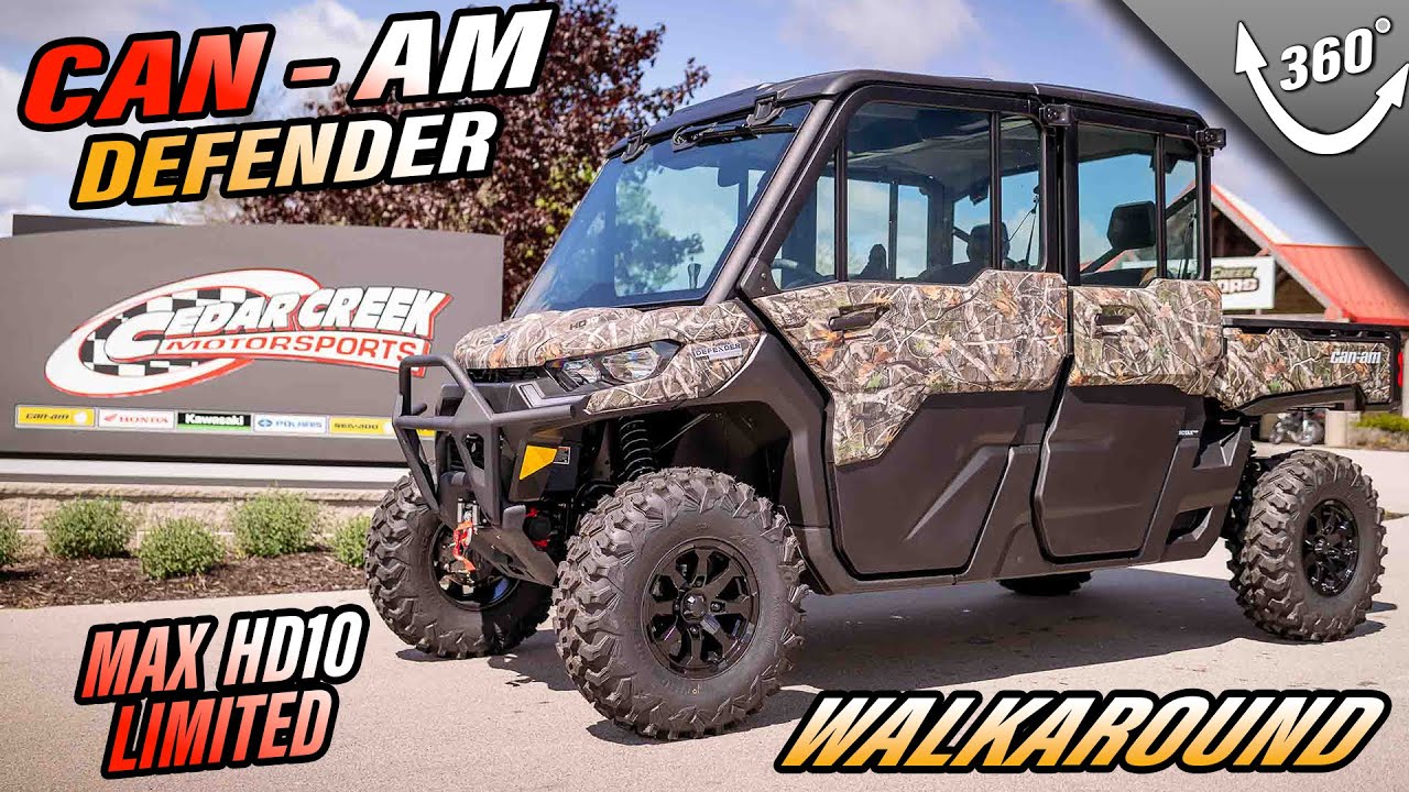 Walkaround | Can-Am® Defender MAX Limited HD10 Wildland Camo - YouTube