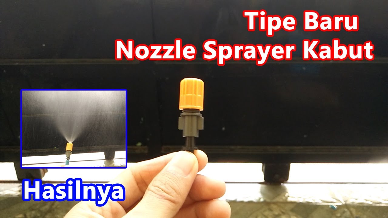 Review Nozzle Orange Baru Sprayer Kabut dengan Konektor Lurus untuk ...