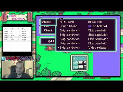 Playing with the Debug Menu for the First time in Earthbound - YouTube