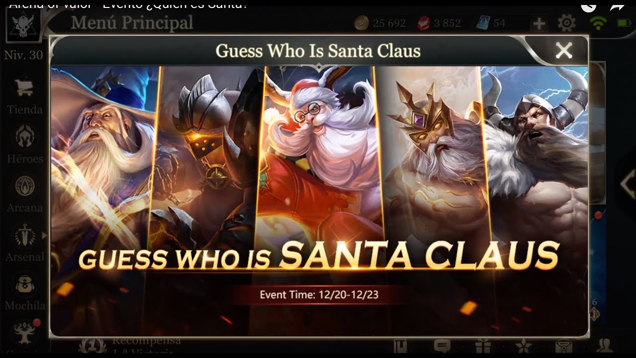 Arena of valor - Evento ¿Quien es Santa? - YouTube