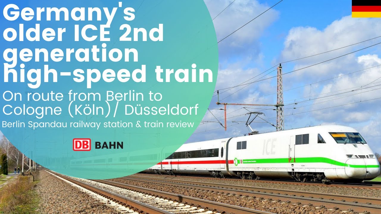 Germany's older ICE 2nd generation high-speed train from Berlin to ...