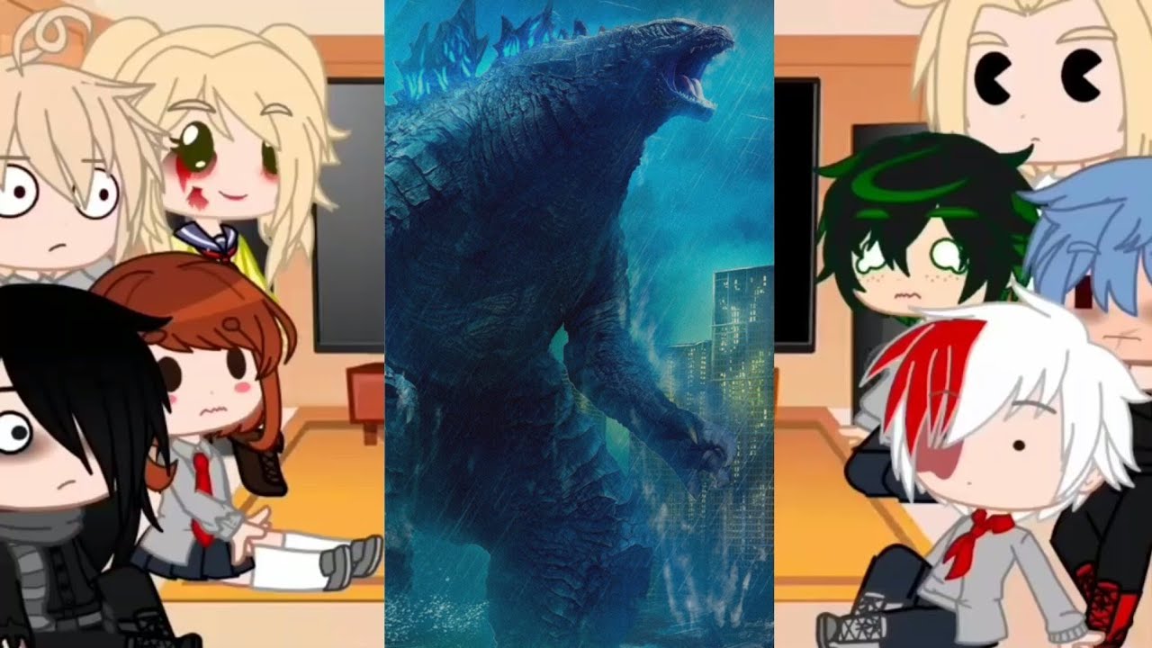 MHA/BNHA Character React to Deku's Pets + Godzilla/Mythical creature in ...
