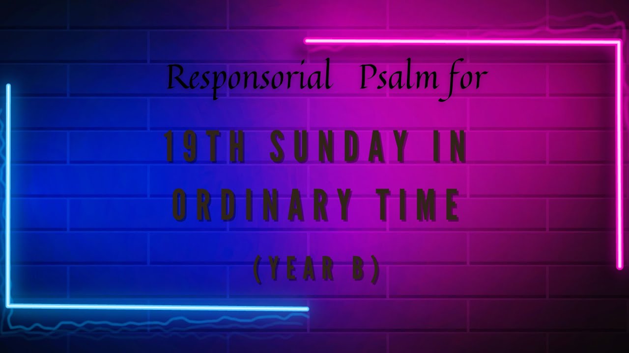 Psalm 33: 2-9 // Taste and see that the lord is good// Detu Onyeneanyi ...