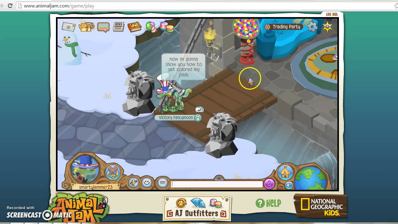 Animal jam how to get colored leg pads - YouTube