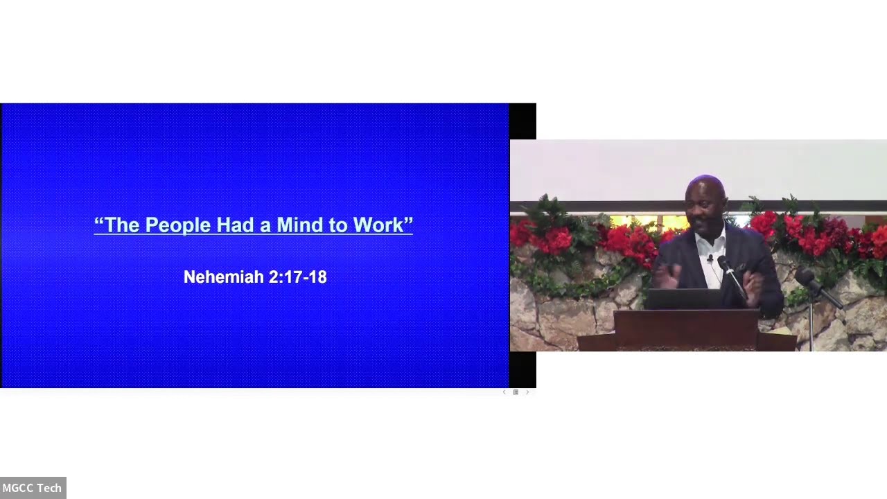 9/25/2022 - The People Had a Mind to Work | Nehemiah 2:17-18 - YouTube