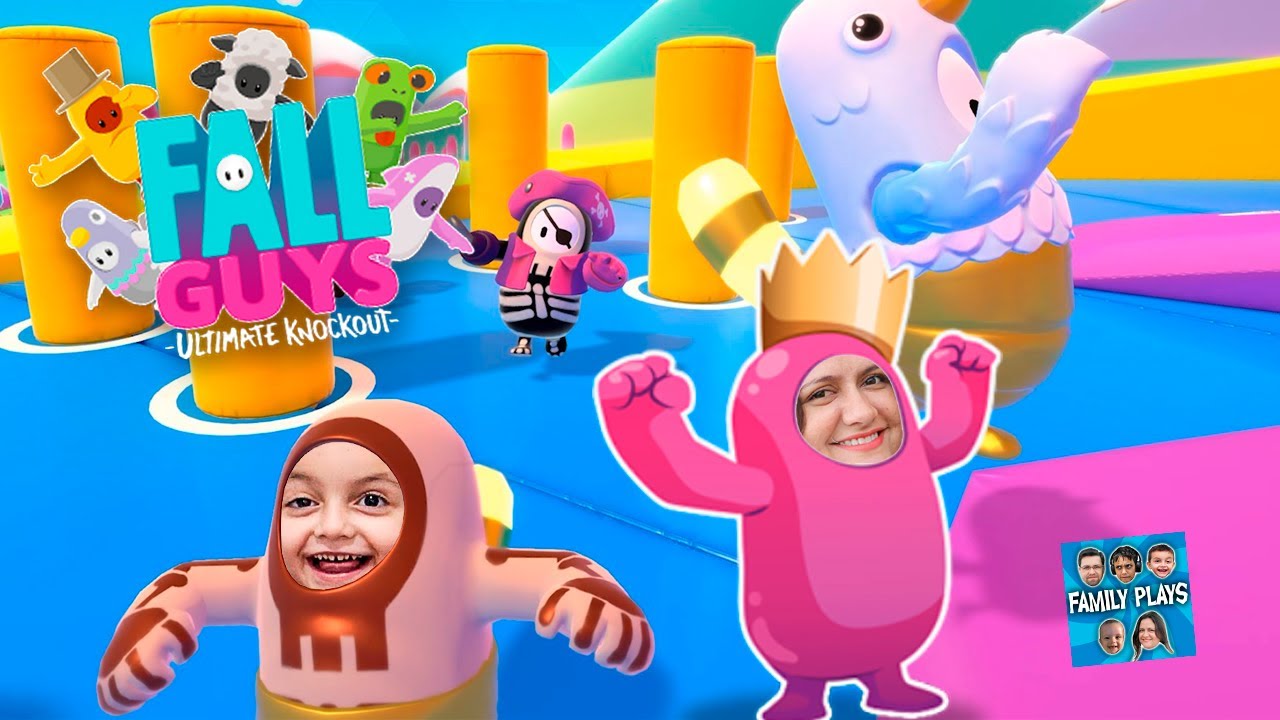FALL GUYS com Mamãe Family - Family Plays - YouTube