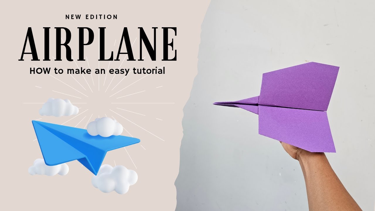 Beautiful Paper Airplane that Flies Well , How to Make Sparrow | Paper ...