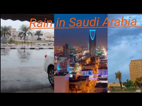 RAIN IN SAUDI ARABIA || DAMMAM || SIDHU MOOSA WALA MASHUP || DRIVING IN ...