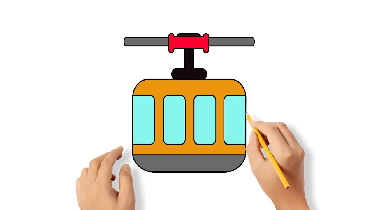 Cable Car Drawing - Drawing Tutorials - Drawing Videos - YouTube