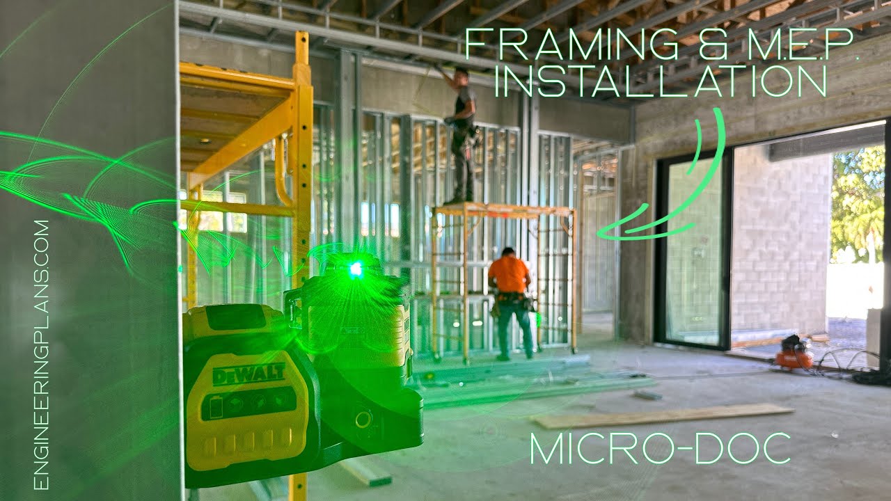 Interior Metal Wall Framing, Plumbing, Mechanical and Electrical ...