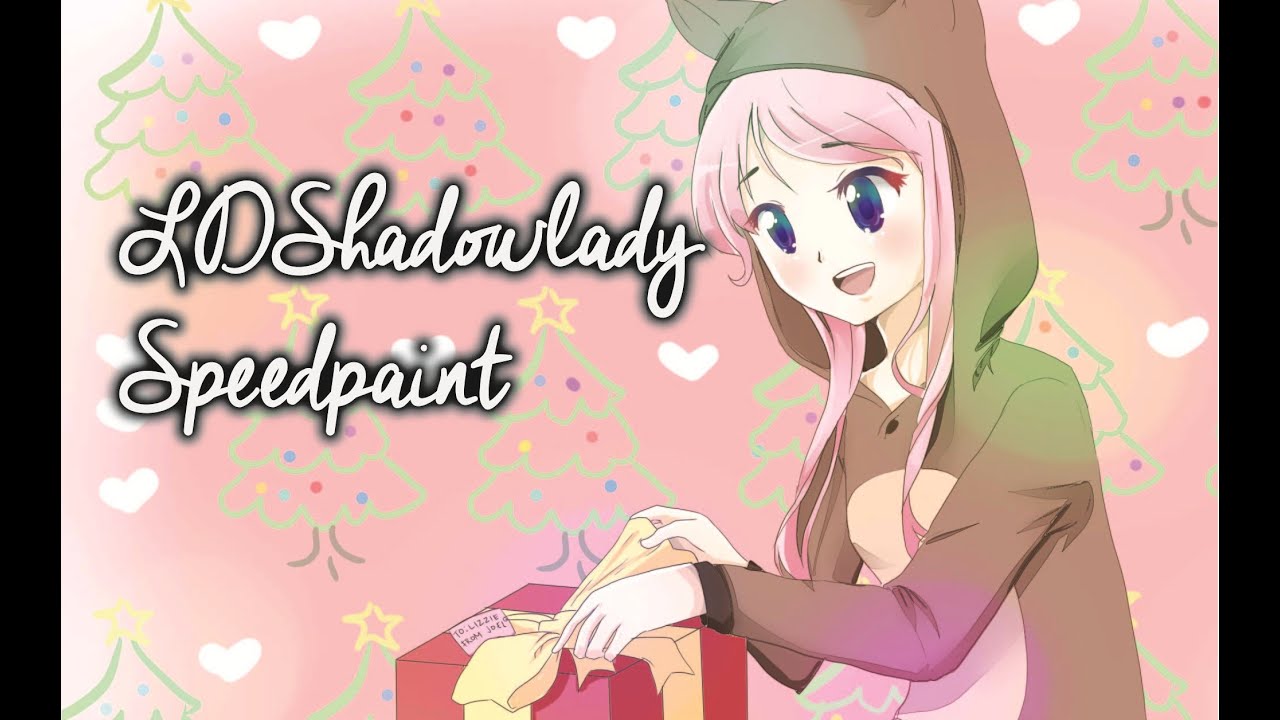LDShadowlady Christmas Speedpaint - YouTube