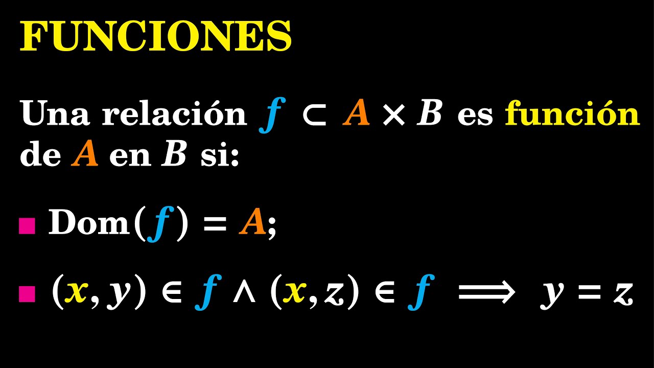 Funciones: Definición formal de función, vista como una relación pero ...