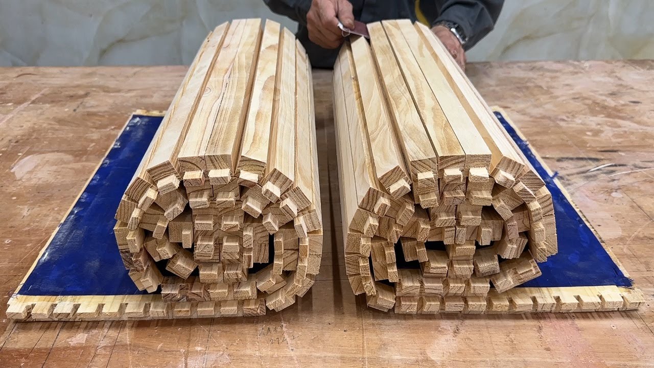 Ingenious Woodworking Techniques. Roll Up Wooden Doors! Surprisingly ...