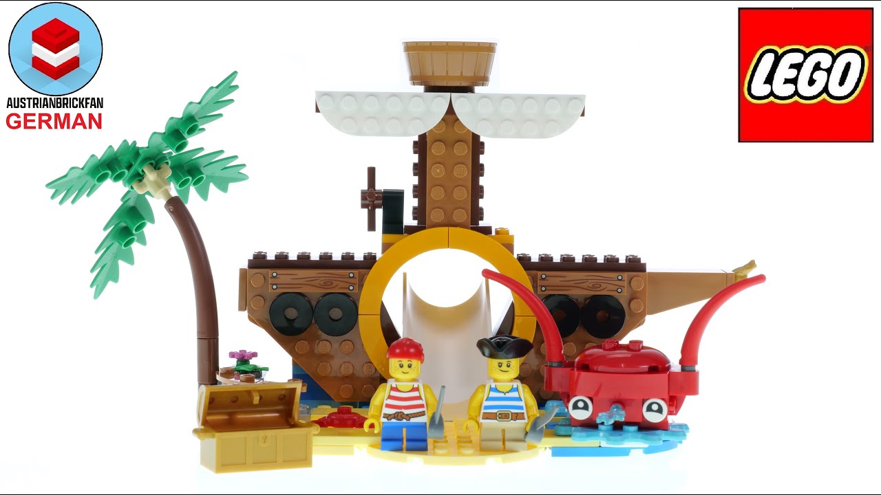 LEGO 40589 Piratenschiff-Spielplatz - LEGO Speed Build Review - YouTube