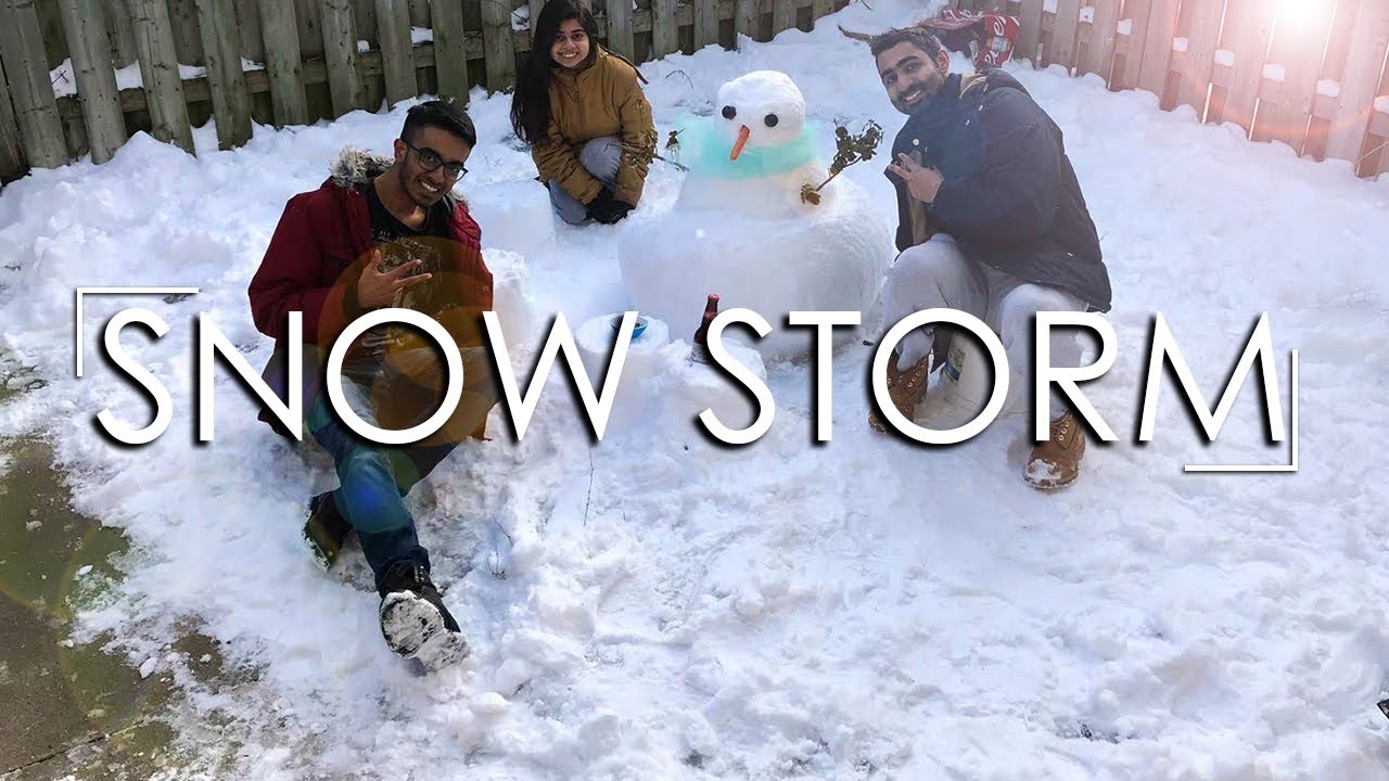 A Huge Snow Storm in Toronto | How to build a Snowman | Vlog 51 - YouTube
