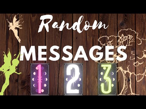 Random Messages 😇 PICK A CARD - YouTube