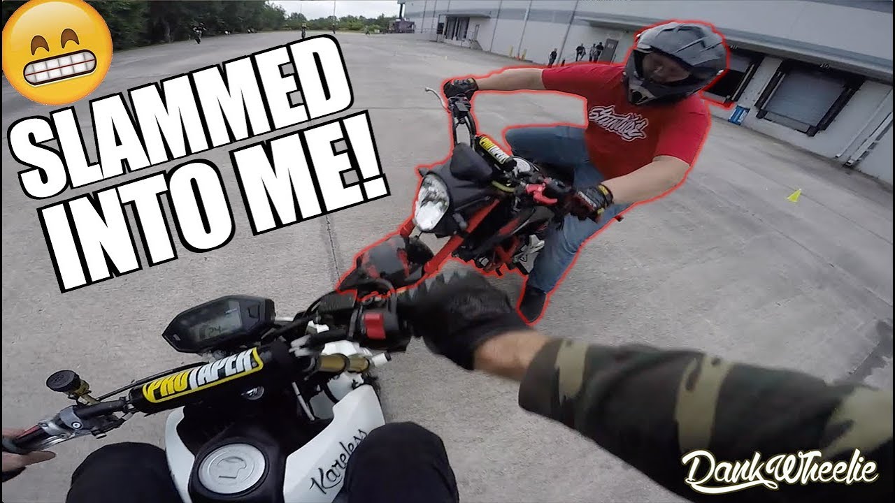 Motorcycles on a Go Kart Track! - Head on Collision - YouTube