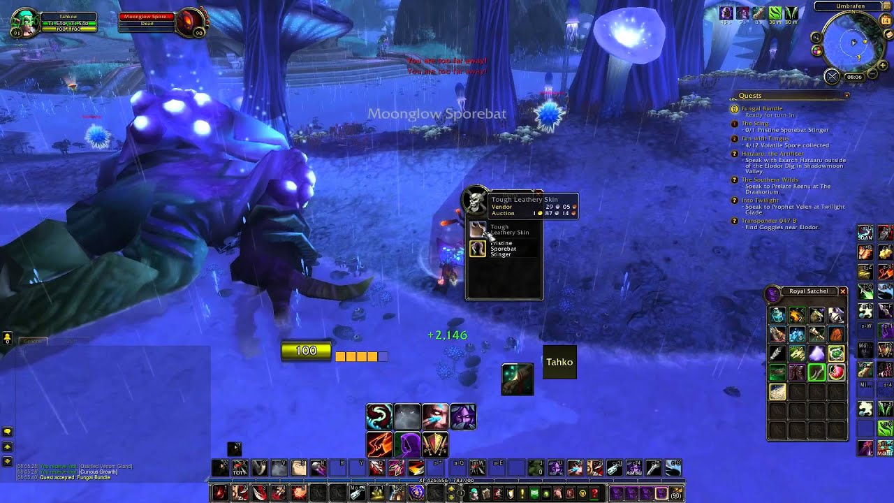 How to get Pristine Sporebat Stingers - World of Warcraft - YouTube