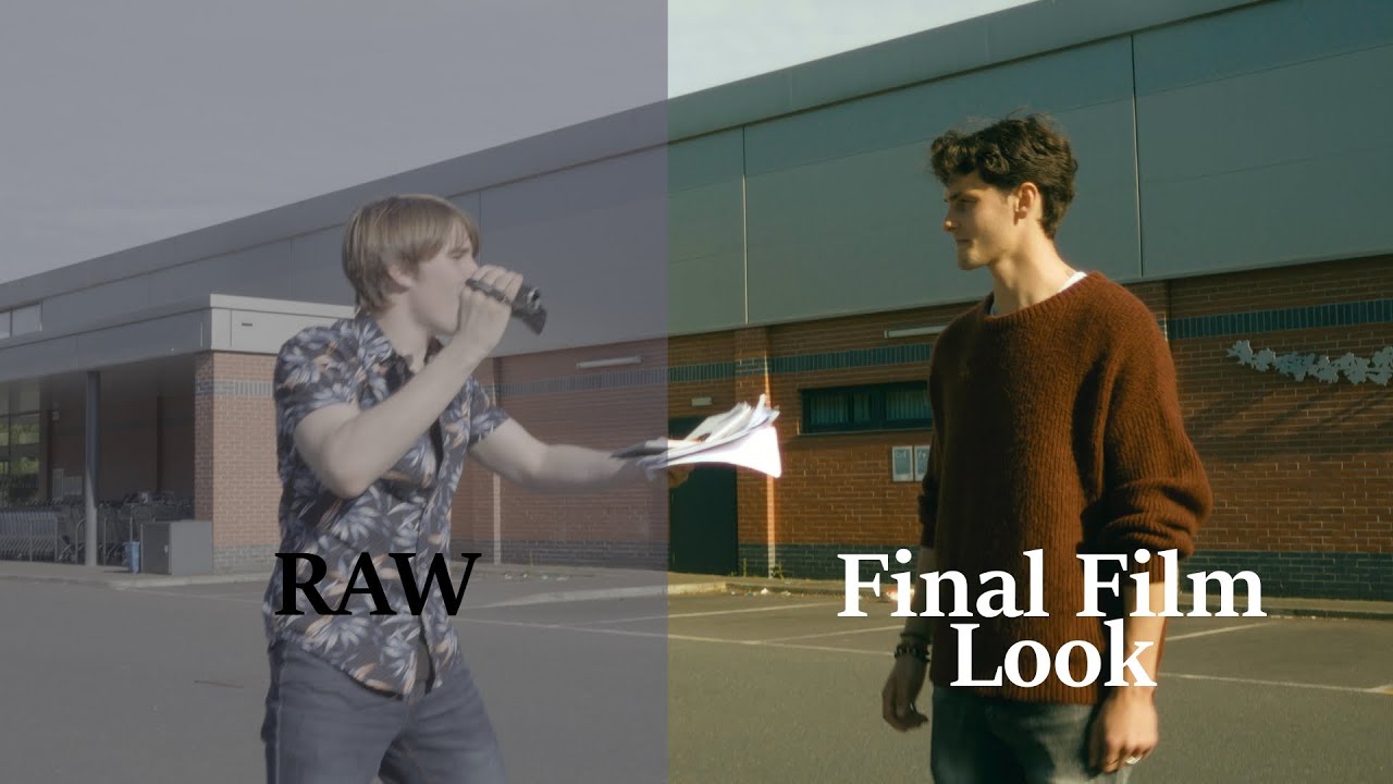 Colour Grading Before and After - RAW footage to Film Look - YouTube