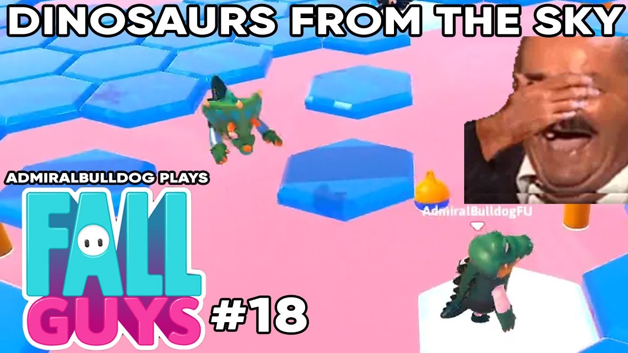 Dinosaurs From the Sky | AdmiralBulldog plays Fall Guys #18 - YouTube