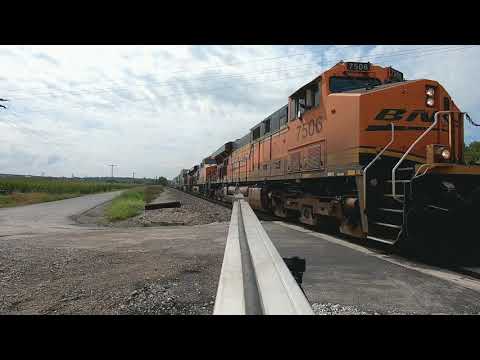 Gate Mounted GoPro shots! 2 Catches on the BNSF Marceline Subdivision ...