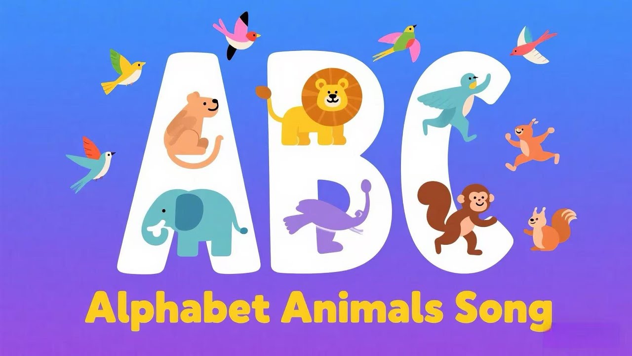 🐘 Alphabet Animals | ABC Song with Animals for Kids | Learn Phonics ...