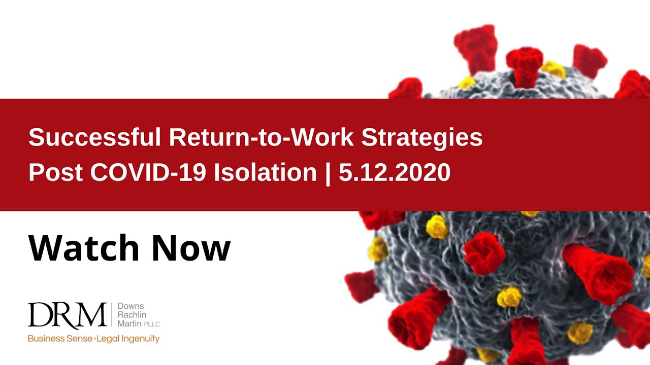 Successful Return-to-Work Strategies | May 12, 2020 - YouTube