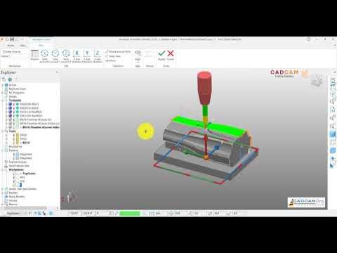PowerMill 2019 Tutorial #54 | 5 Axis Flowline with drive curves - YouTube