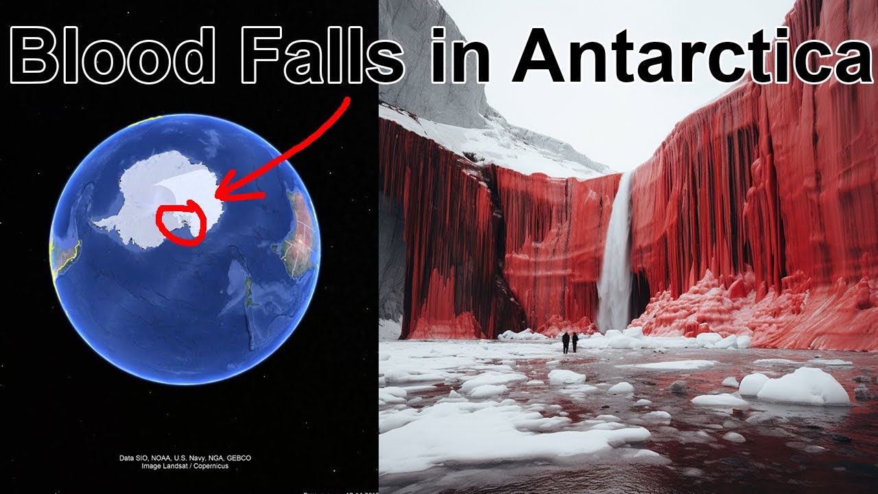 I Found Blood Falls in Antarctica 🚀 On Google Earth - YouTube