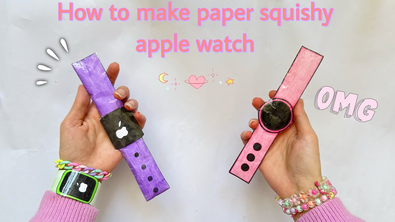 How to make apple watch squishy ?😍📲 paper squishy - YouTube