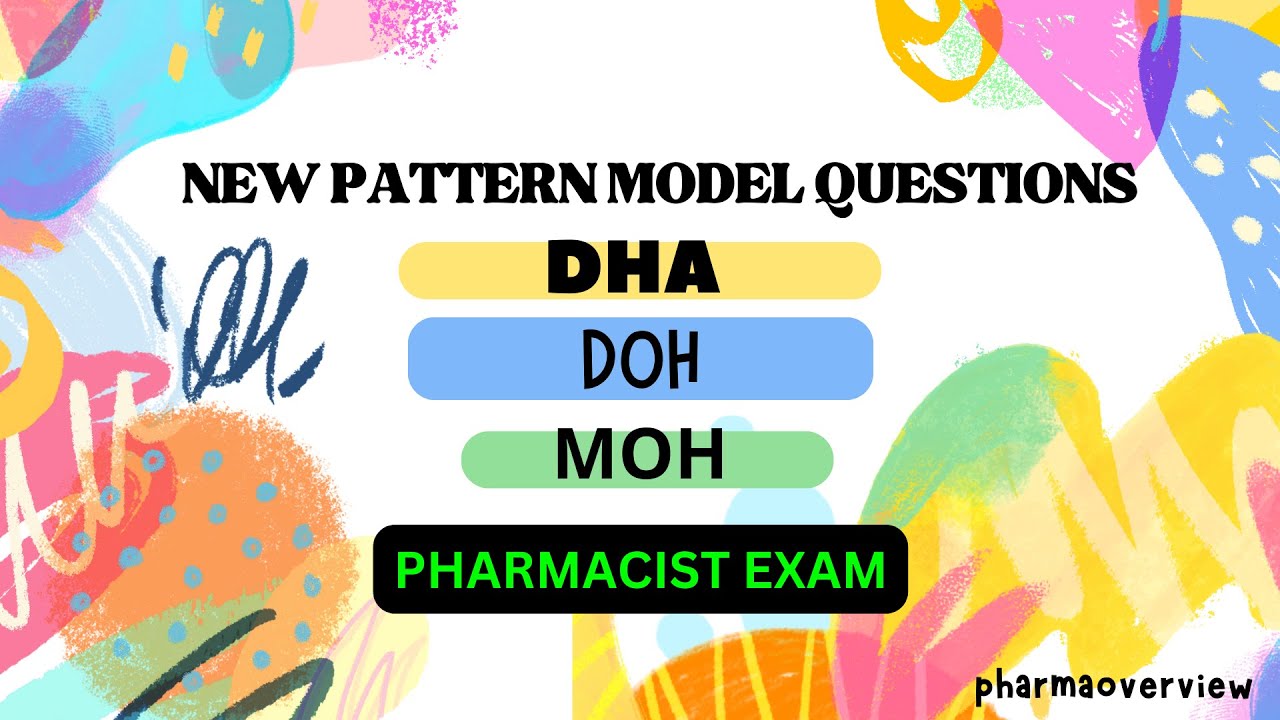 DHA, HAAD, MOH pharmacist exam new pattern model questions - YouTube