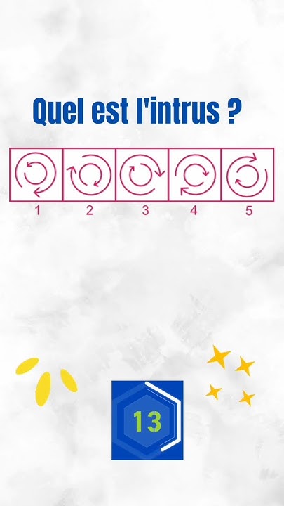 Trouvez l'intrus graphique - test de logique 1 - QI - test ...