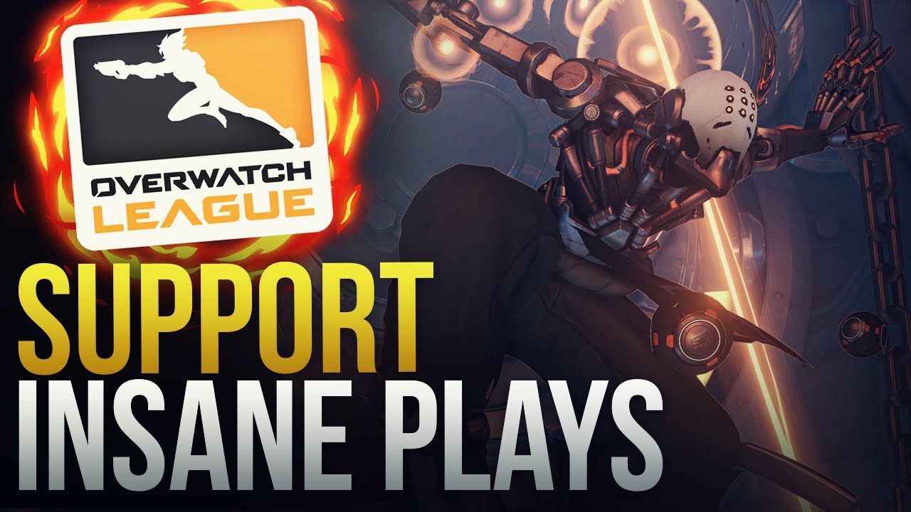 INSANE SUPPORT PLAYS - Overwatch League - Overwatch Montage - YouTube