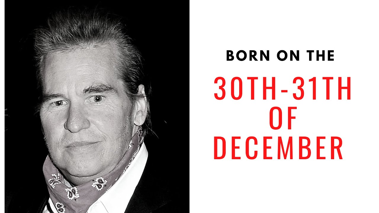 HOLLYWOOD CELEB WHO WERE BORN ON 30 & 31 DECEMBER - YouTube