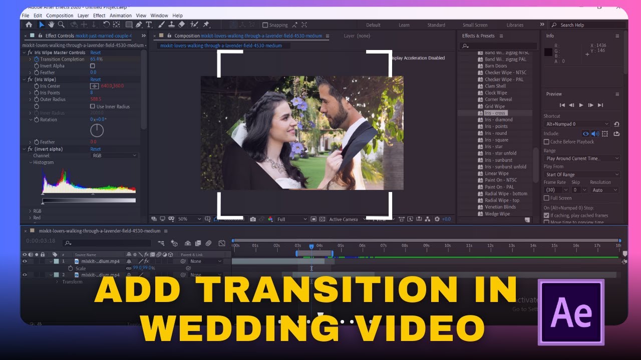 Add transition in wedding video #aftereffects #viral #animation # ...