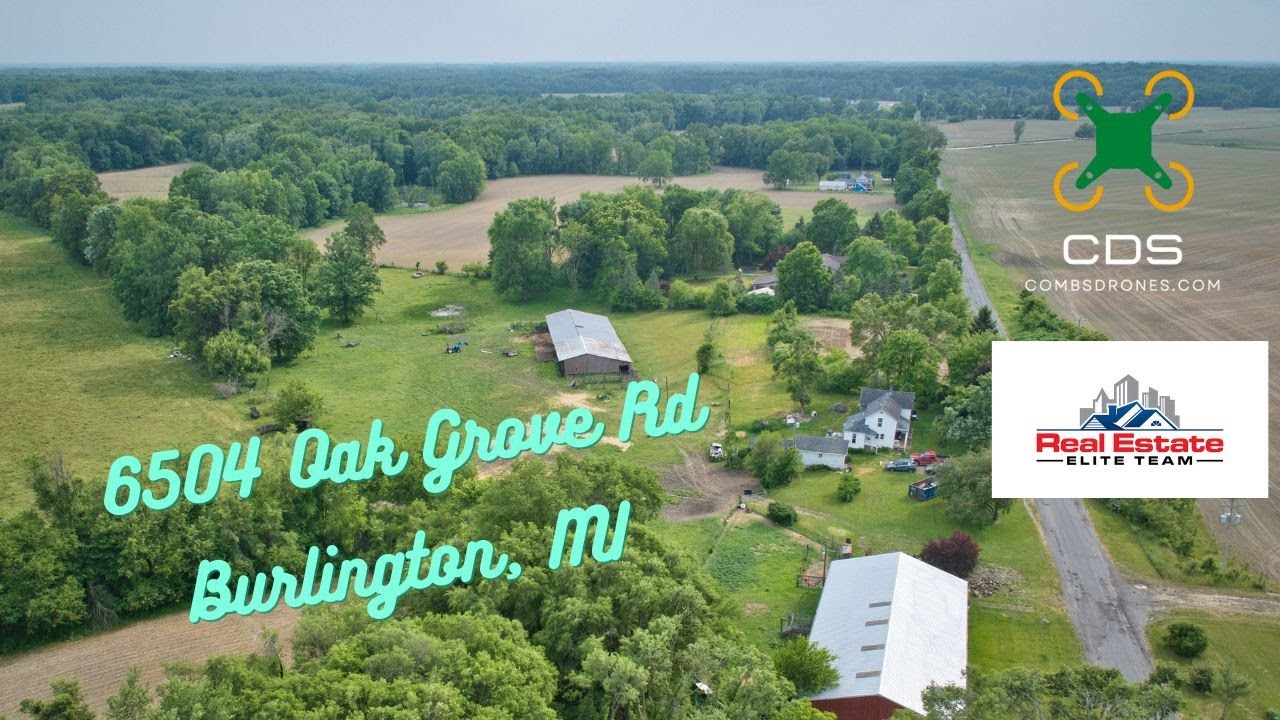 6504 Oak Grove Rd | 180+ Acres | Burlington, MI - YouTube