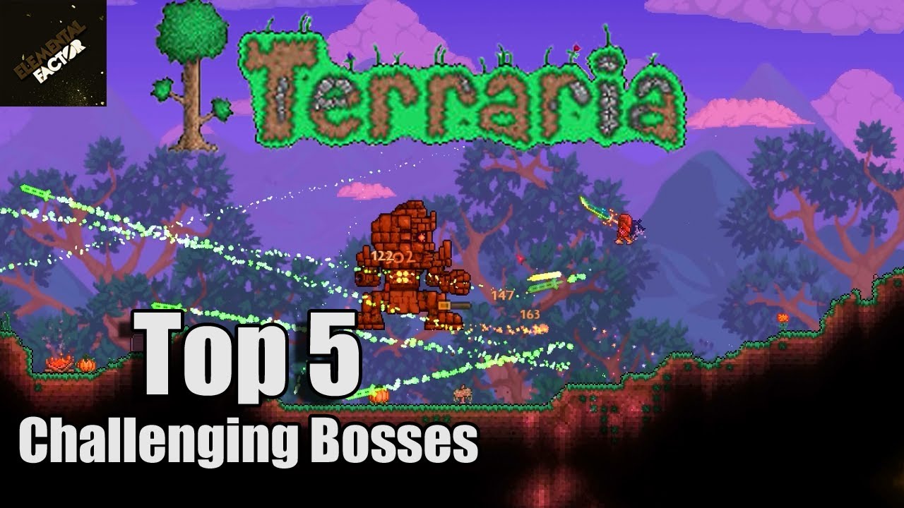 Terraria Top 5 Challenging Bosses | Terraria Gameplay 1.2.4 - YouTube