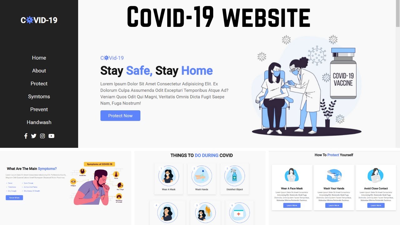 Learn How To Make A Responsive COVID-19 Website Design in Just 5 Simple ...