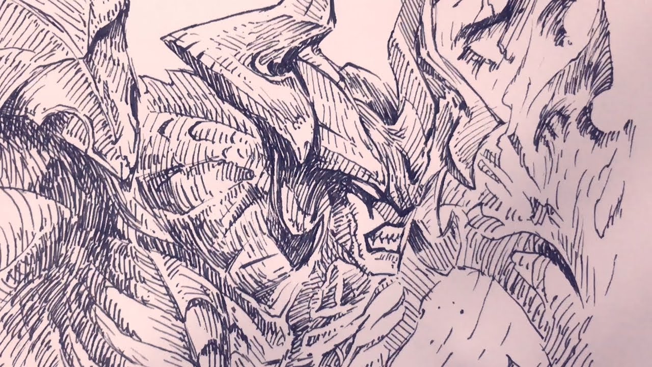 아트록스 그리기 Drawing Aatrox, the Darkin Blade - YouTube