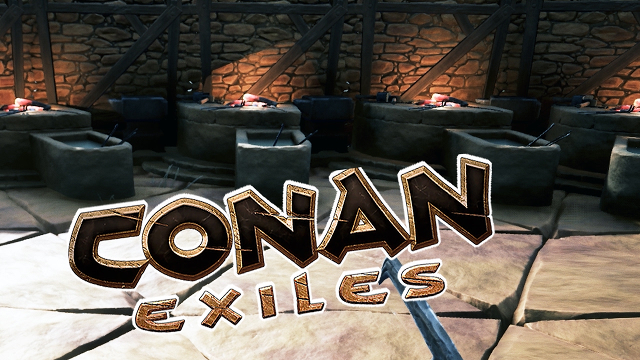 Blacksmithing Room | CONAN EXILES | S01E18 | Multiplayer Gameplay - YouTube