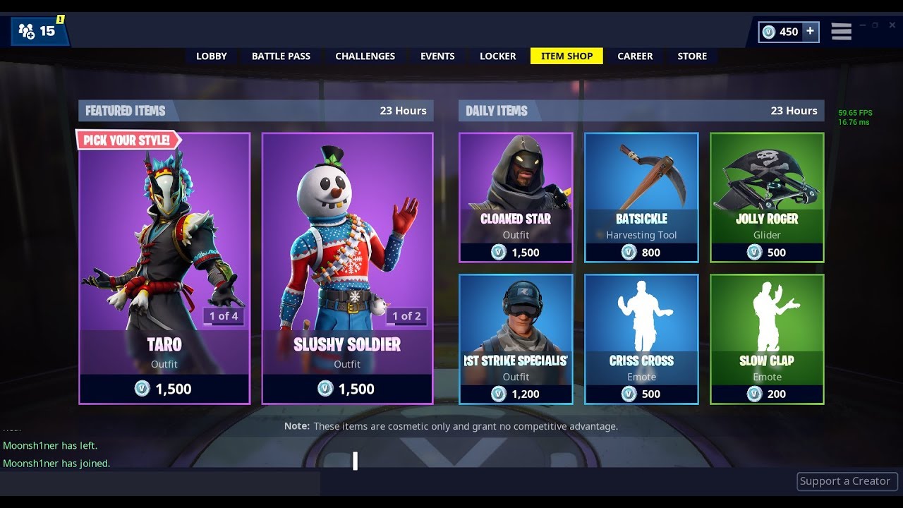 Fortnite Item Shop Update 1/8/2019 - YouTube