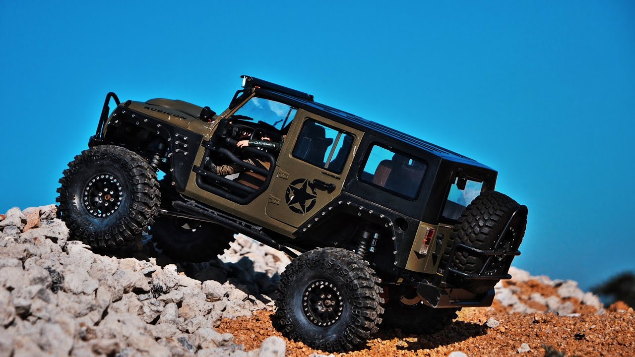 Jeep JK Rubicon Axial SCX10 II Xtraspeed Wrangler Construction drive ...