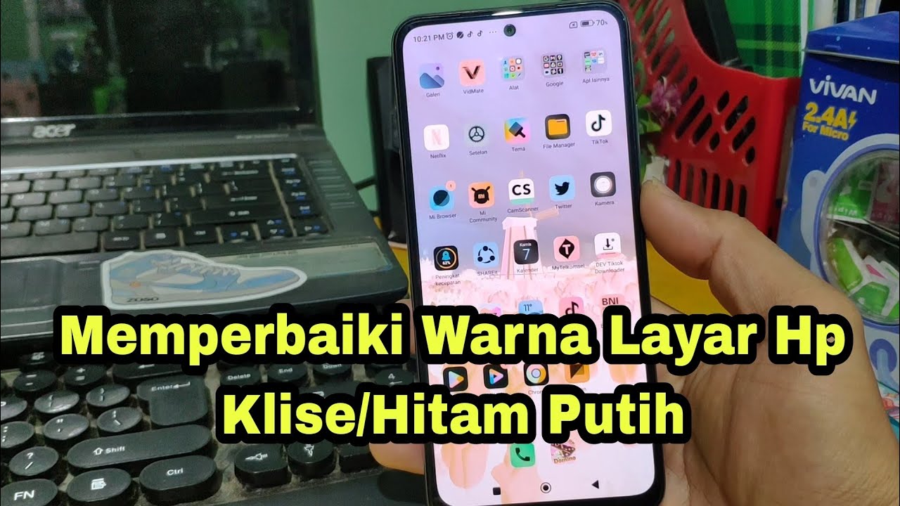 Cara Mengatasi Hp Android Tampilan nya hitam putih/Klise - YouTube