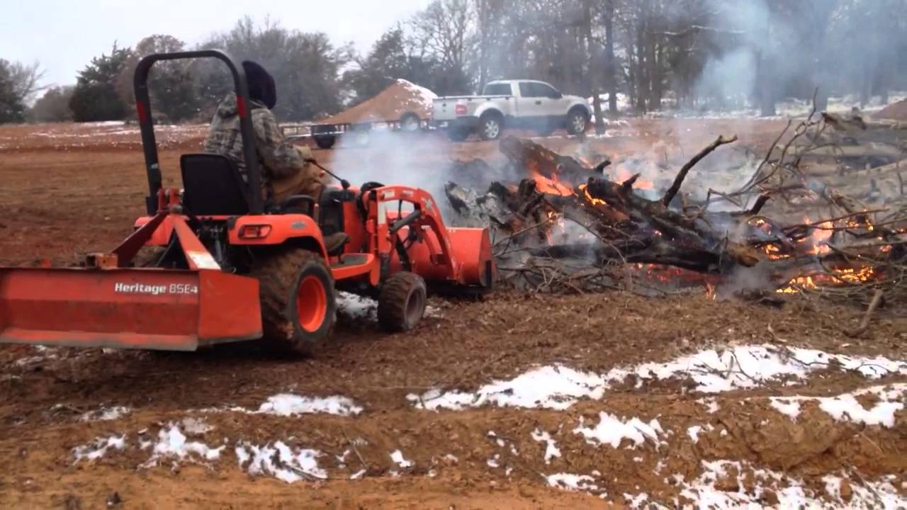 Kubota BX2350 Brush Forks - YouTube