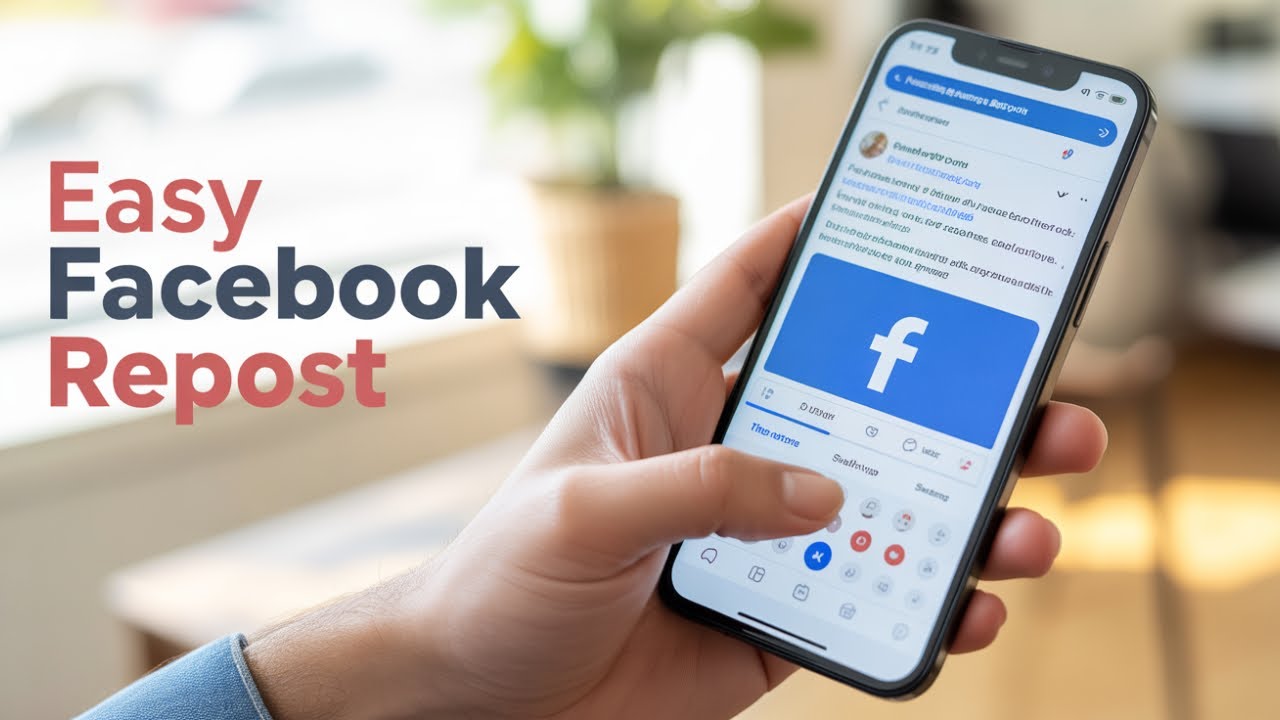 How to Repost on Facebook - Step By Step Guide - YouTube