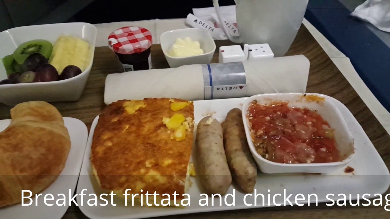 Delta Airlines First Class Food