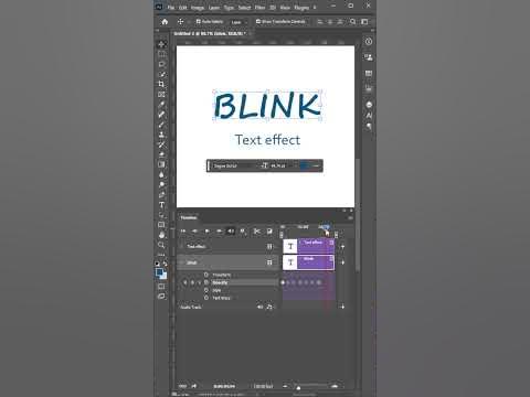 How to Create GIF in Adobe Photoshop cc Tutorial | Blink Text Effect - YouTube