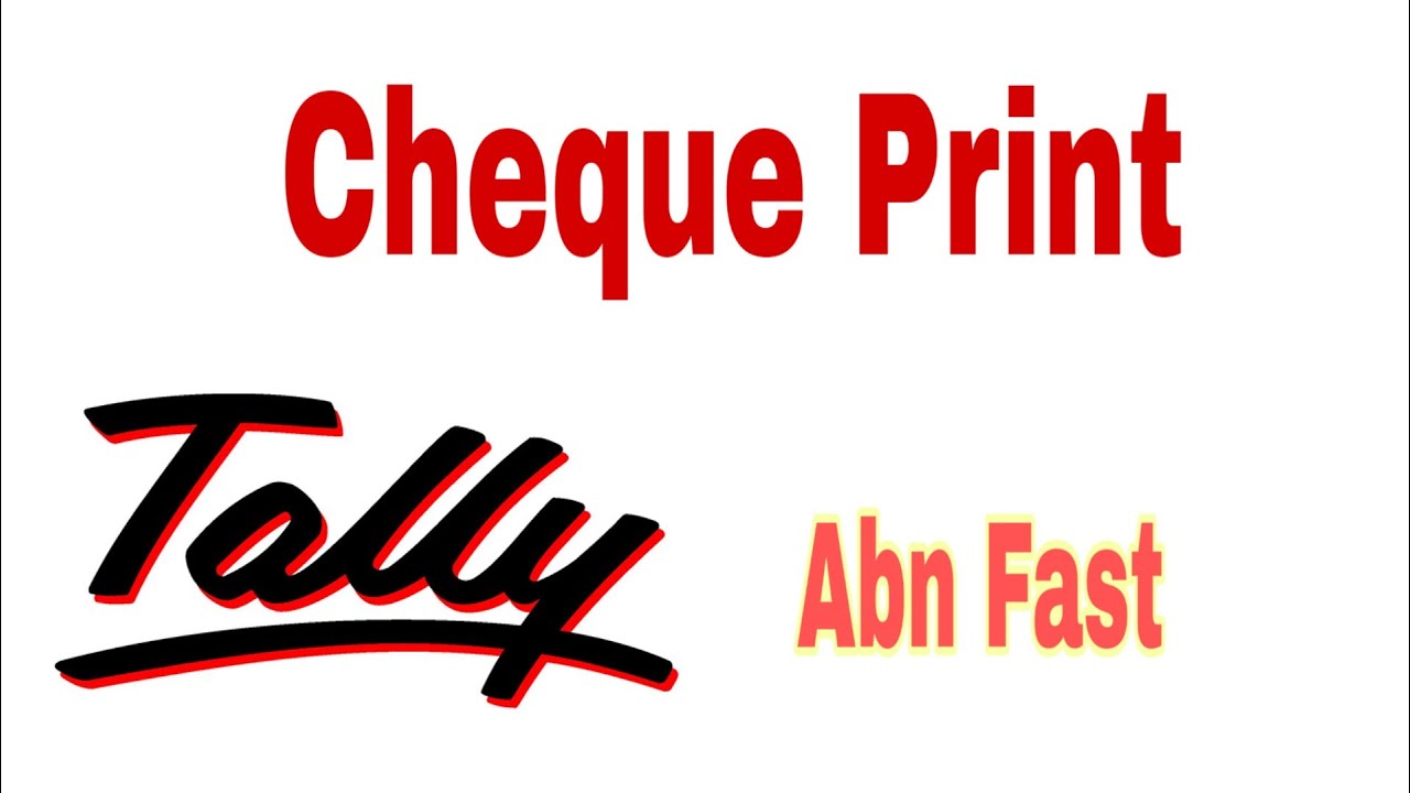 How To Print Cheque From Tally Erp 9 In Hindi YouTube How To Print Cheque From Tally Erp 9 In Hindi YouTube